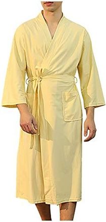 Generic Peignoir de bain unisexe en tissu éponge 100 % coton égyptien de qualité hôtelière et spa, peignoir de bain pour homme et femme | Peignoirs secs pour 