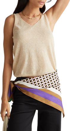 Benetton Damen Canotta 109pdh01f Pullunder, beige, M