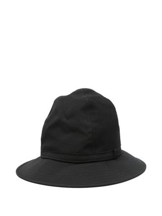 Yohji Yamamoto bob à détails rayés - Noir