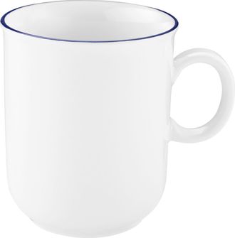 SELTMANN WEIDEN Becher mit Henkel 0,25 l 6 Stück Compact Blaurand 10795 von Seltmann Weiden