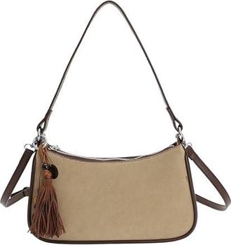 Generic Sac &agrave; main Hobo en polyur&eacute;thane avec fermeture &eacute;clair - Sac &agrave; main sous les aisselles - Cha&icirc;ne avec pendentif pour femme - Travail et voyage, kaki, 11