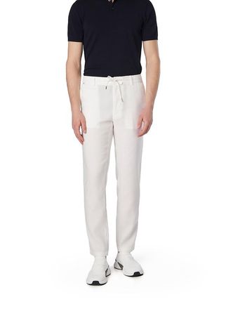 HUGO BOSS Herren Hose wei&szlig;
