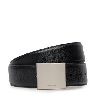 Calvin Klein G&uuml;rtel Calvin Klein Dress Plaque Pebble 35Mm Adj LV04D7080G Schwarz