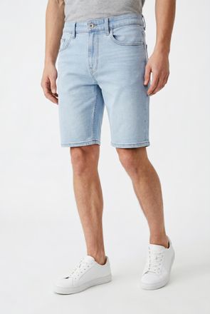 Only & Sons Shorts ONLY & SONS ONSWEFT BOX PIM DNM SHORTS OTL, Herren, Gr. XXL, N-Gr, light blau denim, Web, Obermaterial: 50% Baumwolle, 30% Polyester, 18% Visko