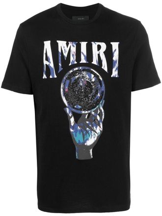 Amiri t-shirt Crystal Ball en coton - Noir