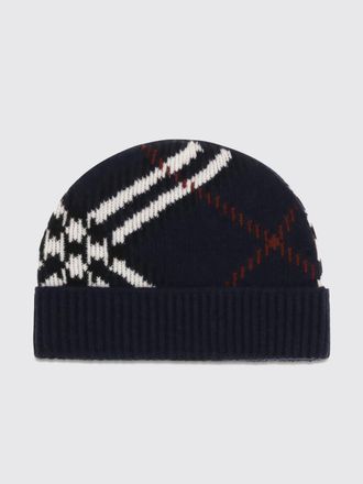 Burberry Bonnet en cachemire &agrave; motif Vintage Check et bord retourn&eacute;