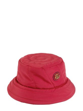 Gucci 757922_3HAWC6174 Lightweight Polyester Bucket Hat - Pink