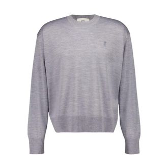 Ami Ami de Coeur Rundhalspullover - - Knitwear - Herren - Grau - 2XL