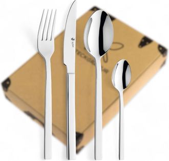 Paul Wirths Edge Besteckset 4-teilig Erwachsen Paul Wirths Besteck mit Wunschname