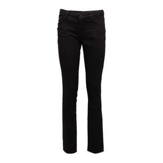 Fred Perry Stretch Denim Hose mit 5 Taschen - - Trousers - Damen - Schwarzk - W27