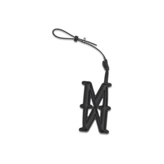 Max Mara Womens Black Calf Leather Bos Taurus Keychain Accessory