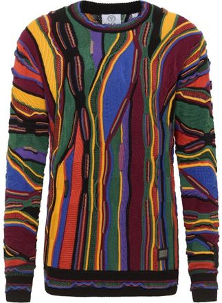 Carlo Colucci Homme, Pulls, Multicolore, Taille: M Tricot ras du cou