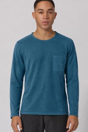Hempage Hempage Herren vegan Langarmshirt Reef Petrol