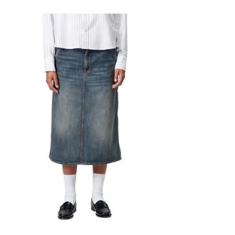 Carhartt Work in Progress Single Knee Skirt - - Skirts - Damen - Blau - M