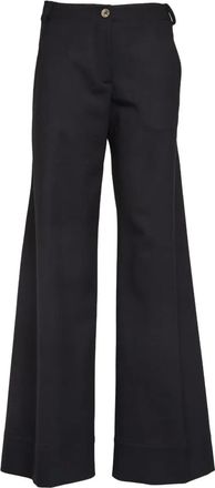 Ql2 Quelledue pantalon Marica à design plat - Noir