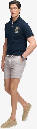 Superdry Short en lin - Chambray gris cendr&eacute;