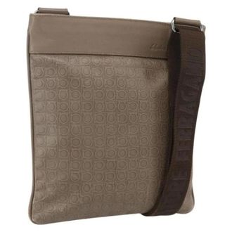 Ferragamo Sac bandouli&egrave;re en cuir Pre-owned - Femme - Pre-owned - Beige - Taille: ONE Size
