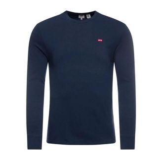 Levi's Original Logo Longsleeve Tee - - Tops - Herren - Blau - M