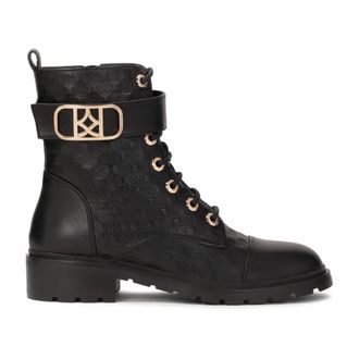 Kazar Lederstiefel verziert mit gepr&auml;gtem Muster - - Shoes - Damen - Schwarzk - 36 EU