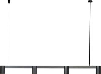 Arcchio Pendelleuchte Brinja (Modern) in Schwarz aus Aluminium (4 flammig, GU10) - Deckenlampe Esstischlampe Hängelampe Hängeleuchte Wohnzimmerleuchte