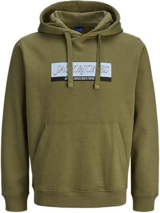 Jack & Jones Sweat &agrave; Capuche Jorinwood Block pour Homme, Vert Olive, S