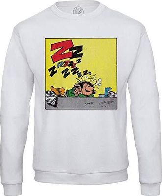 Fabulous Sweat Shirt Homme Gaston Endormie Bande Dessinee Francaise Vintage
