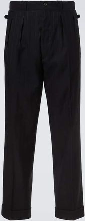 Prada Pantalon droit en laine mélangée