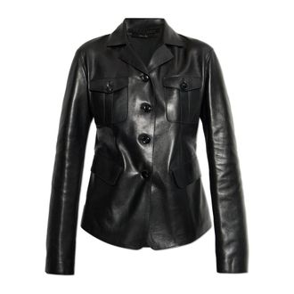 Tom Ford Lederjacke - - Jackets - Damen - Schwarzk - XS