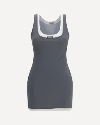 Miu Miu Short stretch Jersey Dress Female 40