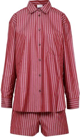 Andamane Femme, V&ecirc;tements de nuit et de d&eacute;tente, Rouge, Taille: 36 FR Ensemble Pyjama Popeline