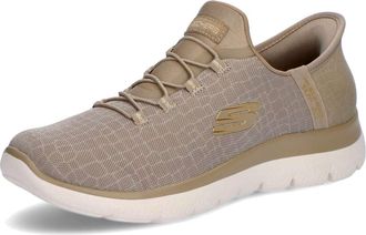 Skechers Damen Hands Free Slip-ins Summits-Classy Night Sneaker, TPGD = Taupe/Gold, 39 EU Weit