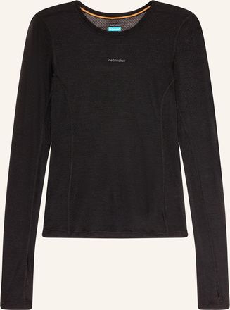 Icebreaker Longsleeve Merinomix 75 Cool-Lite schwarz