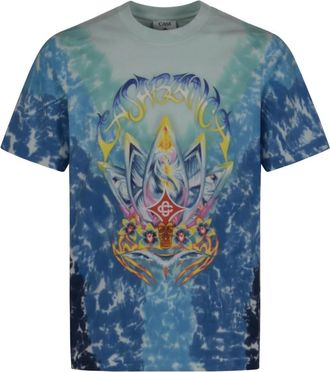 Casablanca Homme, Tops, Multicolore, Taille: S Surf Lotus Tie Dye T-Shirt