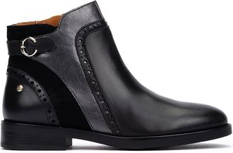 Pikolinos Flache Stiefeletten in Leder PUERTOLLANO f&uuml;r Frauen Farbe Black