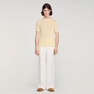 Sandro T-shirt en maille fine