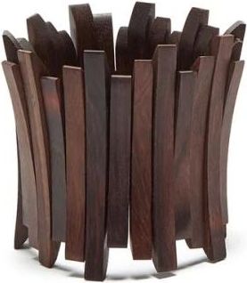 Maliparmi Maliparmi, Femme, Accessoires, Brun, Taille: ONE Size Resin Wood Bracelet