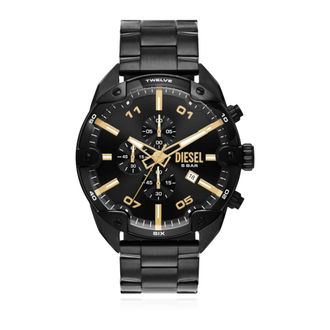 Diesel Spiked Chronograph Uhr - - Accessories - Herren - Schwarzk - ONE SIZE