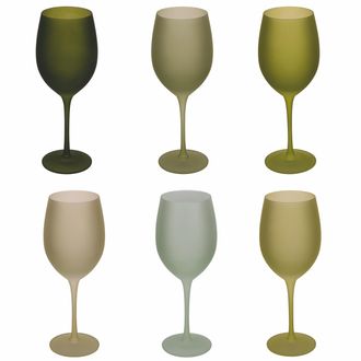 Villa D'Este Home Tivoli Happy Hour Greenery 6 St&uuml;ck 650 ml frosted Glas