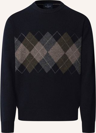 Hackett Pullover Argyle Crew Neck blau