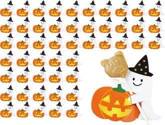 Generic Lollipop Halloween-Karton, Süßigkeitenbehälter Halloween Geist - Packung Lutscher für Kinder Jungen Mädchen Geburtstag Hochzeit Süßigkeiten oder Scher