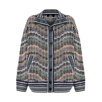 Missoni Oversize-Strickjacke mit Pailletten-Applikationen - - Knitwear - Damen - Mehrfarbig - S
