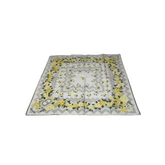 Dior Foulard en soie Pre-owned - Femme - Pre-owned - Blanc - Taille: ONE Size