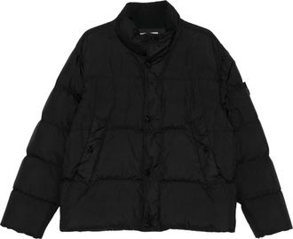 Stone Island Daunenjacke mit Windschutz - - Jackets - Herren - Schwarzk - XL