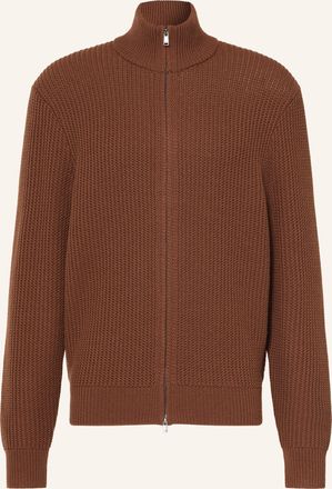 HUGO BOSS Strickjacke Fiocco braun