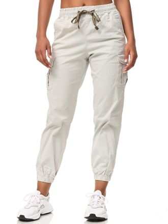 Tazzio Cargo Hose Damen Cargohose Regular Fit F600 (XS, Grau)