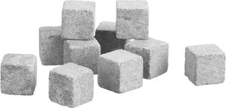 Hukka Design Kühlsteine für Whiskey und andere Getränke aus finnischem Speckstein, Set mit 9 Stück