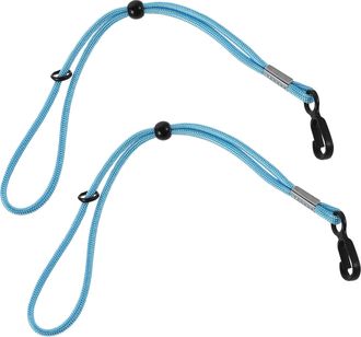 Hemoton 1 Paar Verstellbare Skihandschuh Leine aus Wasserdichtem Winterseil Handschuhriemen mit Schnellverschluss f&uuml;r Ski Snowboard Wintersport Himmelblau Ant