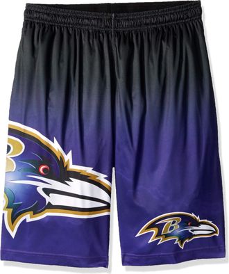 Foco NFL Football Team Logo Herren Gradient Big Logo Training Shorts, Baltimore Ravens