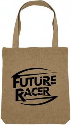 Fabulous Sac Shopping Tote Bag Aspect Lin - Future Racer Motorsport - Sac de Courses Toile Epaisse 360g Beige Naturel Cabas Port&eacute; Epaule Solide Imprim&eacute; en Fran
