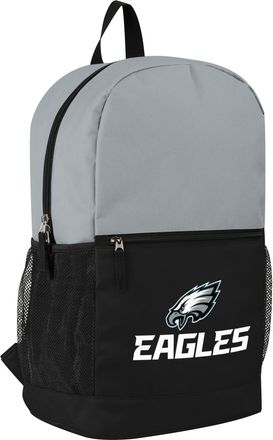 Foco NFL Offiziell lizenziertes Fu&szlig;ballteam Farbiges Prim&auml;r-Logo, zweifarbig, gro&szlig;es Logo, Farbblock, Schultasche, Reiserucksack, Philadelphia Eagles, Einh